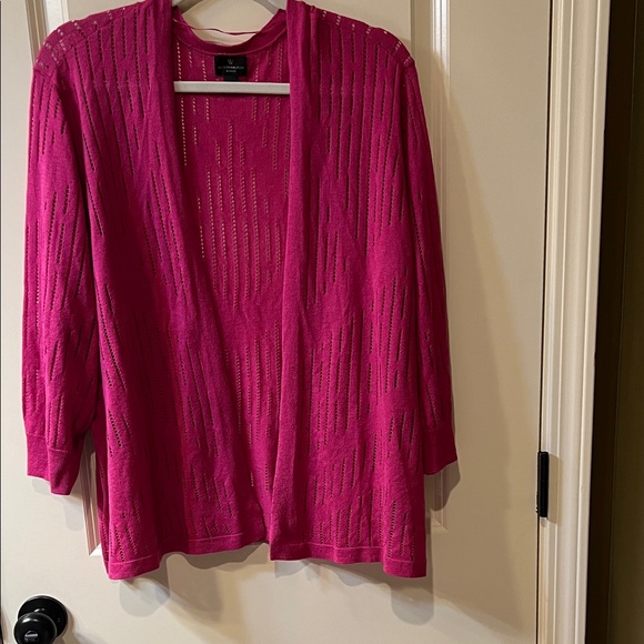 Worthington | Sweaters | Worthington Fuchsia Openfront Cardigan 2x ...